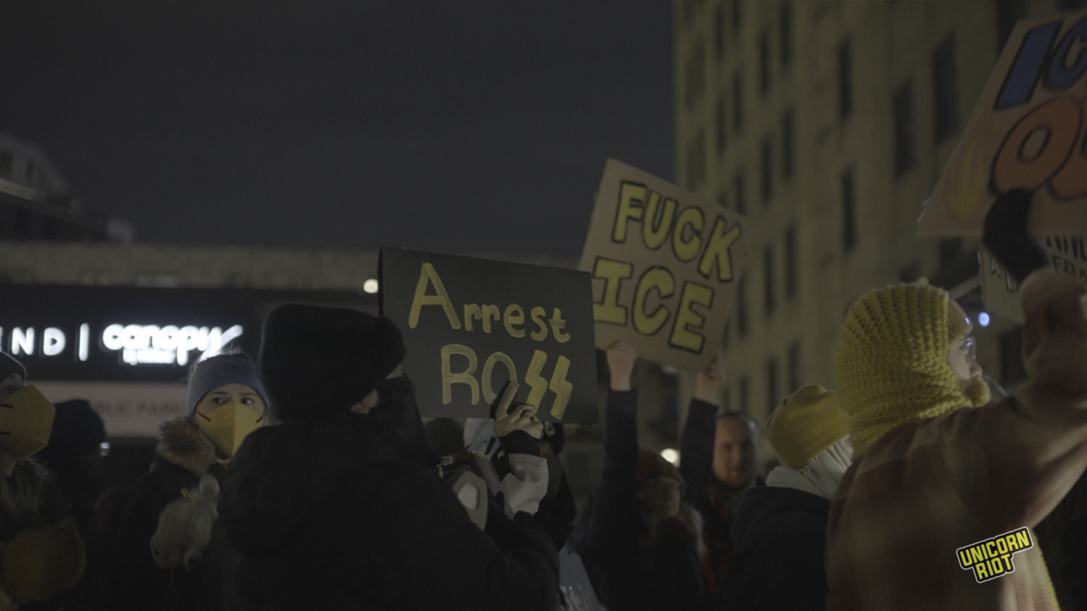 Large Noise Demo Against ICE Crashed by Police Who Arrest 30 - UNICORN RIOT